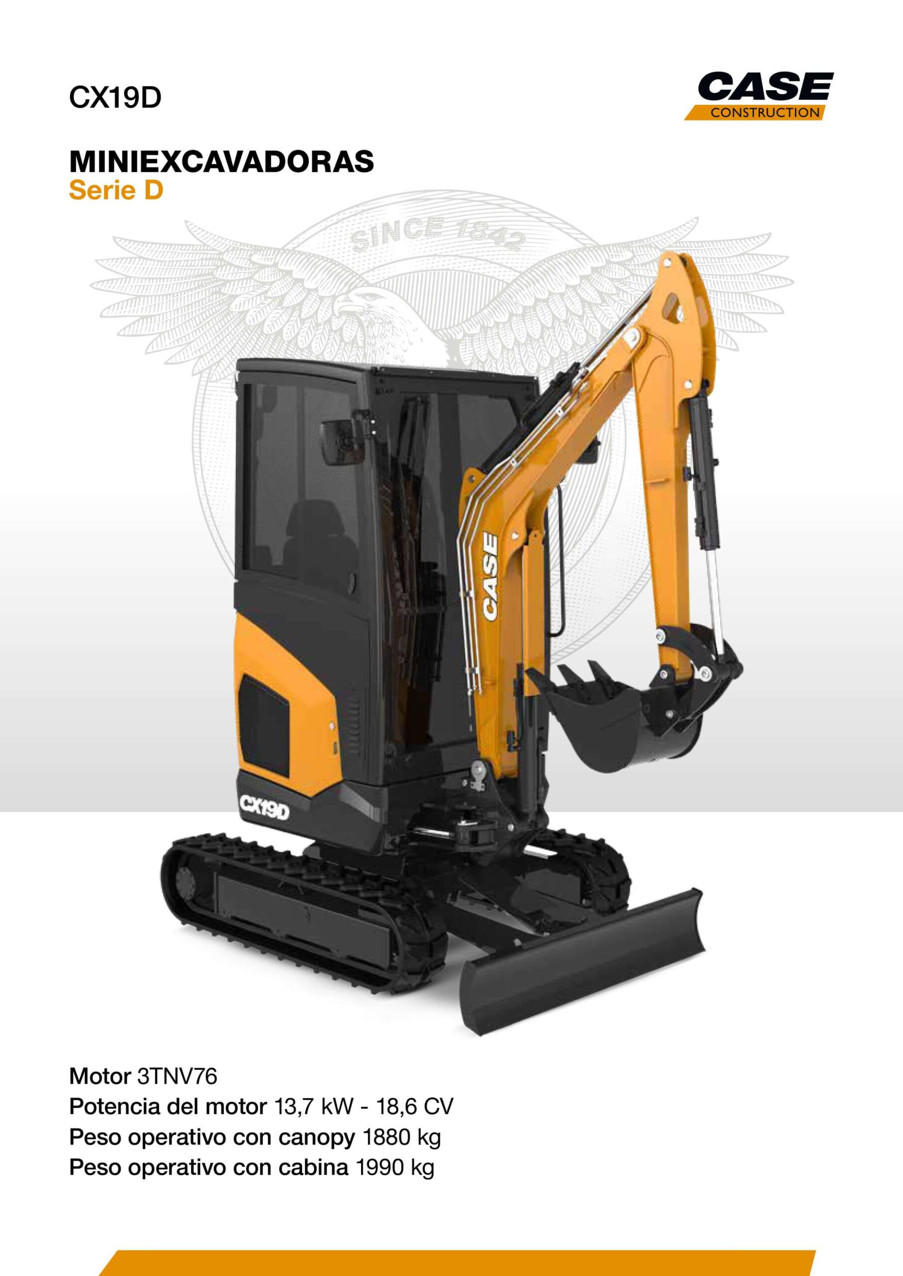 Miniexcavadoras de cadenas CASE - Eurocalidad de maquinaria