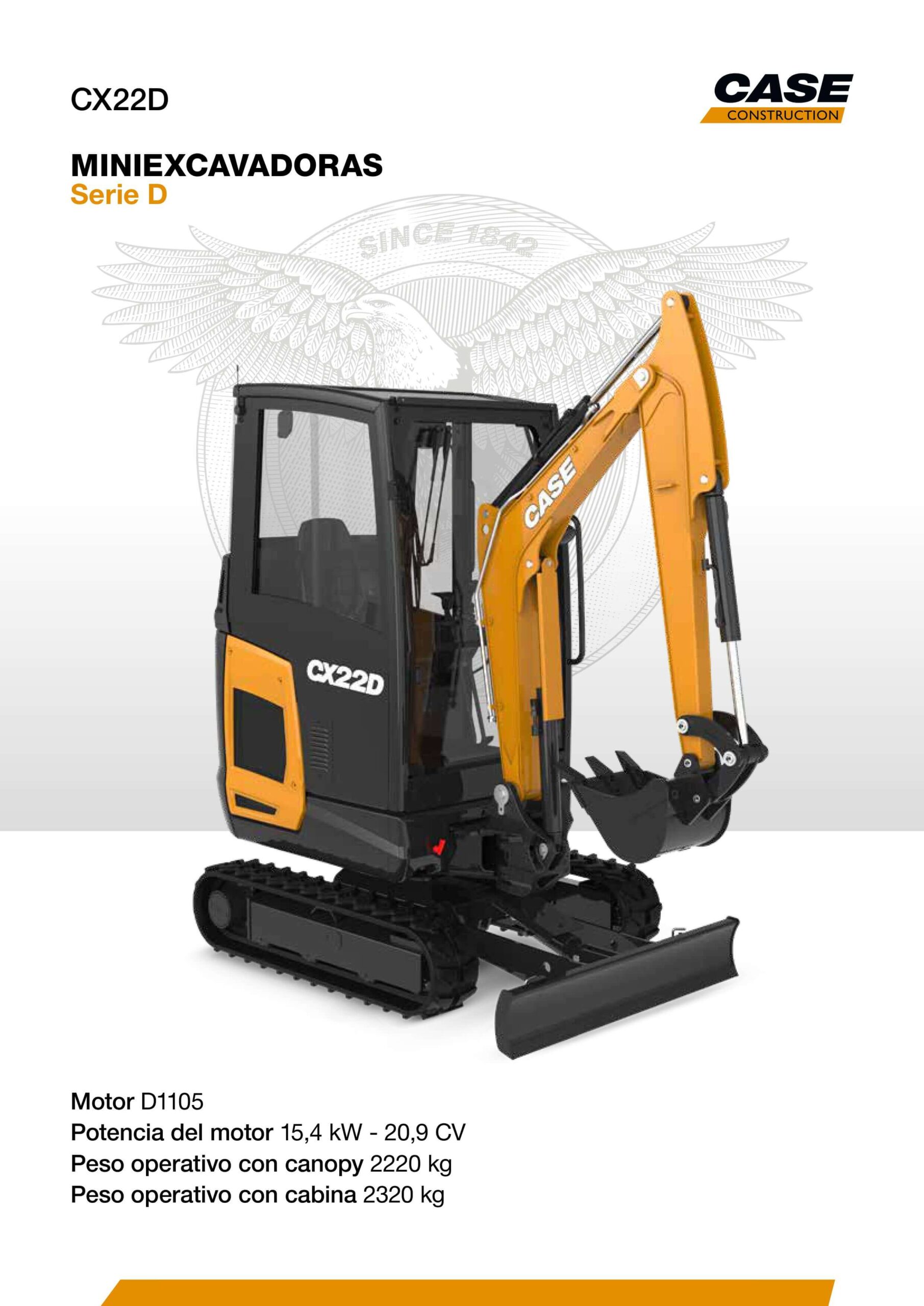 Miniexcavadoras de cadenas CASE - Eurocalidad de maquinaria