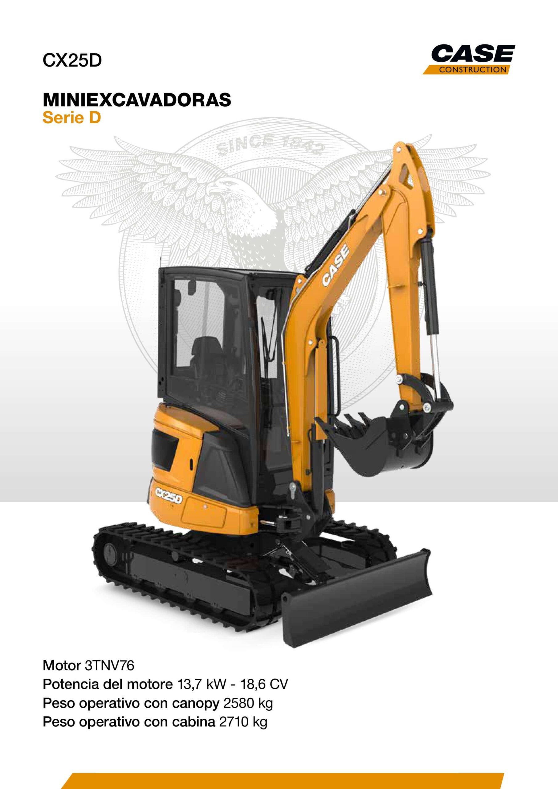 Miniexcavadoras de cadenas CASE - Eurocalidad de maquinaria