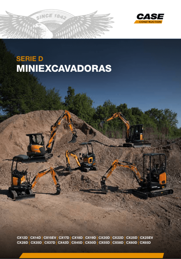 Miniexcavadoras de cadenas CASE - Eurocalidad de maquinaria